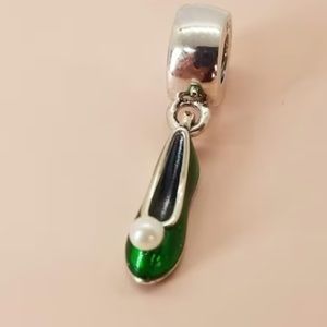 Pandora | Jewelry | Pandora Tinker Bell Green Shoe With Pearl Enamel ...